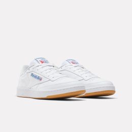 Reebok CLASSIC Herren Sneaker "CLUB C 85", Gr. 48,5ftwrwei&szlig;, blau, gum, Leder, Schuhe