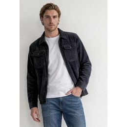 Street One MEN Herren Sakkoobsidian grau, Gr. S, Web, 100% Baumwolle, Sakkos, in Cord-Optik