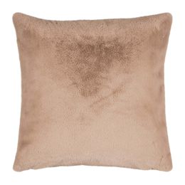 Dekokissen Pad, B:60cm L:60cmtaupe, unifarben, Polyester, Dekokissen_Sitzkissen_Kissenh&uuml;llen, "GAZELLE", Samtweich mit edler Schimmer-Textur
