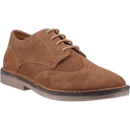 Hush Puppies Samson Leder Herren Tan Brogues Schuhe