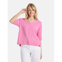 LIEBLINGSST&Uuml;CK LIEBLINGSST&Uuml;CK Damen Kurzarmpullover "AmihanL"330, pearl, Gr. 36, Obermaterial: 72% Viskose, 28% Polyester, Pullover, aus Viskose