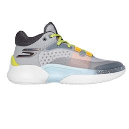 Skechers - "Resagrip" Gefleckt Sneaker f&uuml;r Herren (Grau/Wei&szlig;)