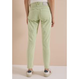 Cecil Damen Comfort-fit-Jeansraw matcha lime, Gr. 34, unifarben, Jeans, 77% Baumwolle, 20% Polyester, 3% Elasthan, Jeans, Middle Waist