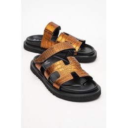 Loana Leder Slide Sandale