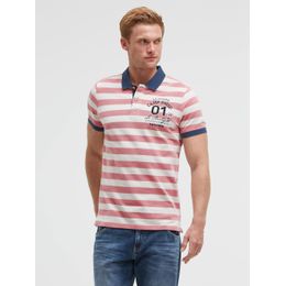 CAMP DAVID Herren Poloshirtrot, Gr. XXXL, bedruckt, bestickt, gestreift, Piqu&eacute;, Material: 100% Baumwolle, Shirts, aus Baumwolle