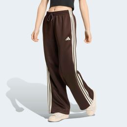 Damen Sporthose "STADIUM 3-STREIFEN"aurora coffee, normal, gr., Gr. L, adidas Sportswear, Obermaterial: 67% Polyester, 33% Baumwolle, Hosen