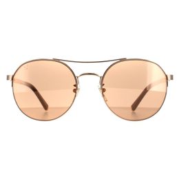 Police Polizei Aviator Herren gl&auml;nzend Kupfer Gold Braun Spiegel Kupfer SPLA24 Lewis 03
