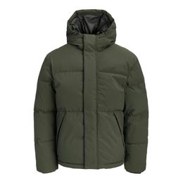 Jack & Jones JACK & JONES Herren Steppjacke "JJESOHO PUFFER HOOD AW26 SN", gr&uuml;n, Gr. XS, unifarben, Web, Obermaterial: 100% Polyester, Jacken, Kunstfaser, regular
