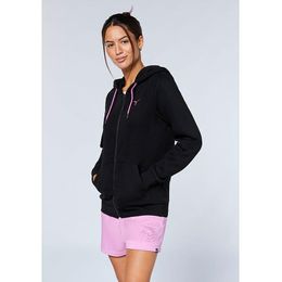 Chiemsee Sweatjacke in Schwarz - 49% | Gr&ouml;&szlig;e L | Damen-sweatshirts-jacken