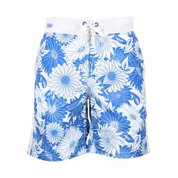 SRK Badeshorts "Cabana" in Blau/ Wei&szlig; - 61% | Gr&ouml;&szlig;e L | Herren-bademode-sport