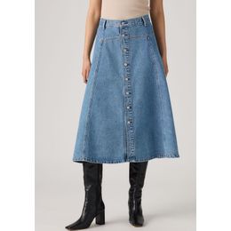 Levi's LEVI'S Damen Jeansrock "YOKED WESTERN SKIRT"inner adventurer stone, Gr. 27, Web, Obermaterial: 100% Baumwolle, R&ouml;cke