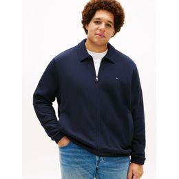 Tommy Hilfiger Big & Tall Herren Sweatjacke "ESSENTIAL TERRY IVY"desert sky, Gr. 5XL, TOMMY HILFIGER BIG & TALL, unifarben, Sweatware, Obermaterial: 100% Baumwolle,