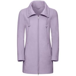 sheego Gro&szlig;e Gr&ouml;&szlig;en Fleecejacke mit 2-Wege-Rei&szlig;verschluss, flieder, Gr&ouml;&szlig;e 48 - Damen