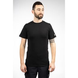 Caterpillar Essentials Kurzarm Baumwollshirt Herren Schwarz