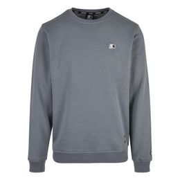 Herren Rundhalspullover "Starter Black Label Herren Starter Essential Crewneck"heavymetal, Gr. M, STARTER Black Label, unifarben, 65% Baumwolle, 35%