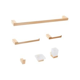 Beliani 6-tlg Badaccessoires Set TUMACO in Gold | Gr.: onesize