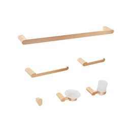 Beliani 6-tlg Badaccessoires Set PARACAS in Gold | Gr.: onesize