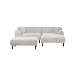 Beliani 2-tlg Ecksofa HOLT in Grau/Braun linksseitig | Gr.: onesize