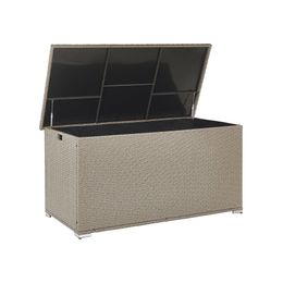 Beliani Truhe MODENA in Naturfarben/Grau/Beige - (W) 155 x (H) 80 x (L) 75 cm | Gr.: onesize