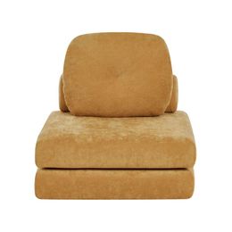 Beliani Schlafsofa OLDEN in Gelb - (W) 81 x (H) 54 x (L) 91 cm | Gr.: onesize