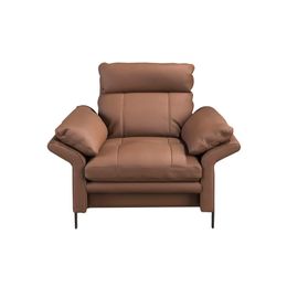 Angel Cerd&aacute; Sessel 5173 in Braun / Dunkler Stahl &ndash; (B)110 x (H)96 x (T)94 cm | Gr.: onesize