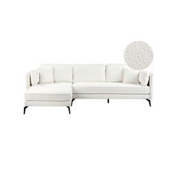 Beliani 3-Sitzer Sofa ALTAN in Wei&szlig;/Schwarz - (W) 268 x (H) 88 x (L) 157 cm rechtsseitig | Gr.: onesize