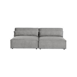 Beliani 2-Sitzer Sofa HELLNAR in Grau - (W) 204 x (H) 70 x (L) 126 cm | Gr.: onesize