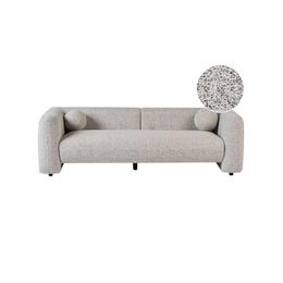 Beliani 3-Sitzer Sofa LEIREN in Beige - (W) 224 x (H) 66 x (L) 87 cm | Gr.: onesize