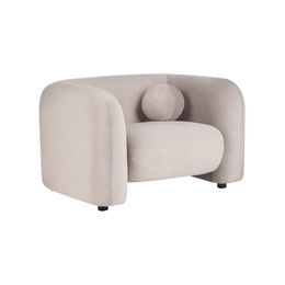 Beliani Sessel LEIREN in Beige - (W) 111 x (H) 68 x (L) 87 cm | Gr.: onesize