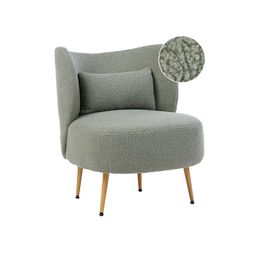 Beliani Sessel OTSBY II in Gr&uuml;n/Braun - (W) 60 x (H) 76 x (L) 55 cm | Gr.: onesize