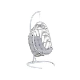 Beliani H&auml;ngesessel SESIA in Grau - (W) 105 x (H) 198 x (L) 105 cm | Gr.: onesize