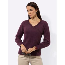 CR&Eacute;ATION L creation L Lyocell-Mix-Pullover in burgund | Gr.: 38