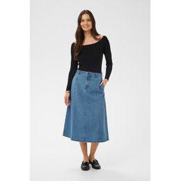 Kaffe Rock KAvalena A-shape in Blue Denim | Gr.: 42