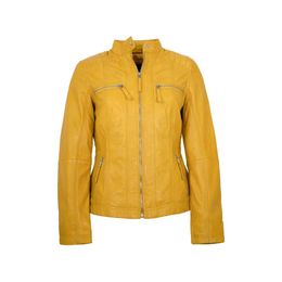 Jilani Lederjacke Lammnappa in Gelb | Gr.: 40