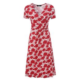 Aniston SELECTED Sommerkleid in rot-wei&szlig; | Gr.: 40