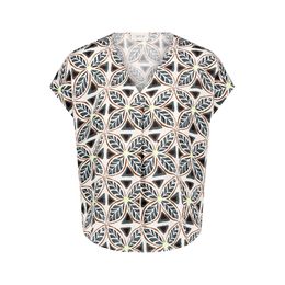 Cartoon Damen Schlupfbluse "Damen mit V-Ausschnitt", bunt, Gr. 46, Obermaterial: 100% Viskose, Blusen