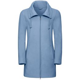 sheego Gro&szlig;e Gr&ouml;&szlig;en Fleecejacke mit 2-Wege-Rei&szlig;verschluss, hellblau, Gr&ouml;&szlig;e 48 - Damen