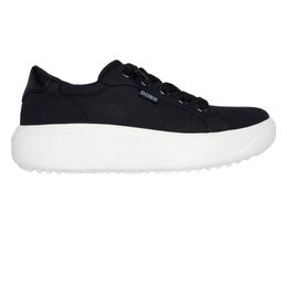 Skechers - "Popupsmax" Sneaker f&uuml;r Damen, Canvas, Plattform-Absatz (Schwarz)