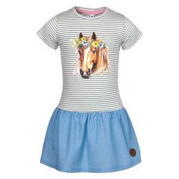 BONDI Kleid schwarz/wei&szlig;/gelb Damen 116