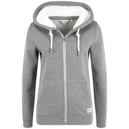 oxmo Sweatjacke 'Binja' Damen Gr&ouml;&szlig;e S graumeliert