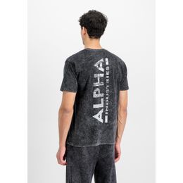 Herren T-Shirt "Vintage Backprint T-Shirt"schwarz, Gr. M, Alpha Industries, Obermaterial: 100% Baumwolle, Shirts