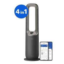 Philips Luftreiniger "AMF970/10 AirPerformer 4-in-1, Reinigen, K&uuml;hlen, Heizen & Befeuchten", B:32,5cm H:106,4cm T:32,5cmanthrazitgrau, aschgold,