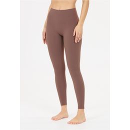 ENDURANCE ATHLECIA ATHLECIA Damen Trainingstights "Eman"braun, Gr. 36, unifarben, 80% Polyester, 20% Elasthan, Hosen, mit Quick Dry-Funktion