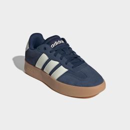 Herren Sneaker "BARREDA XLG", adidas Sportswear, Gr. 43night indigo, cream wei&szlig;, gum 3, Leder, Schuhe, inspiriert vom Design des adidas handball