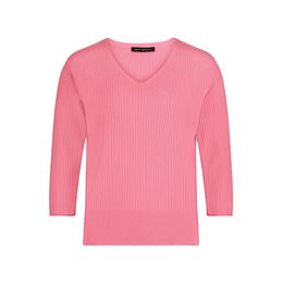 Betty Barclay Damen Strickpullover "Damen mit V-Ausschnitt", pink, Gr. 40, Strick, Obermaterial: 50% Viskose, 27% Polyamid, 23% Polyester, Pullover