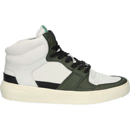 Blackstone DWAYNE - YG02 OFF WHITE GREEN - HIGH SNEAKER