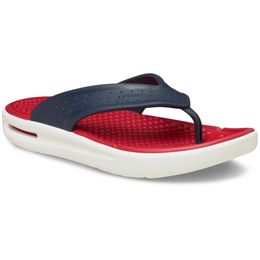 Crocs Herren Zehentrenner "In Motion Lite Ride Flip", Gr. 46navy, Croslite , kontrastfarbene Details, Schuhe, Badeschuh, Sommerschuh, Strandschuh mit