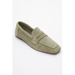 Morne Leder Loafer Damen