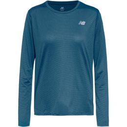 New Balance Sport Essential Laufshirt Damen - Gr&ouml;&szlig;e L - blau