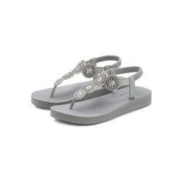 Venice Beach Badezehentrenner 'Sandale, Badeschuh, Badelatsche, Flip Flop, Badeschlappe, Sommerschuhe' schwarz Gr. 36 f&uuml;r Damen. Mit Glitzerdetails